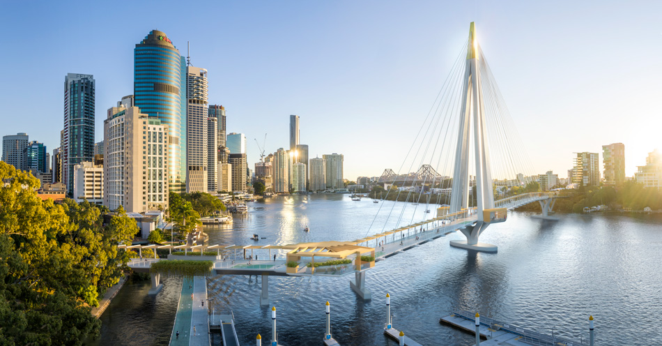 Council unveils new fly-through of Kangaroo Pt bridge - TOTAL Property ...